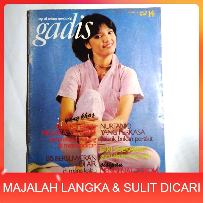 Jual Majalah GADIS No.14 Jun 1982 Cover RATIH SANGGARWATI Langka | Shopee Indonesia