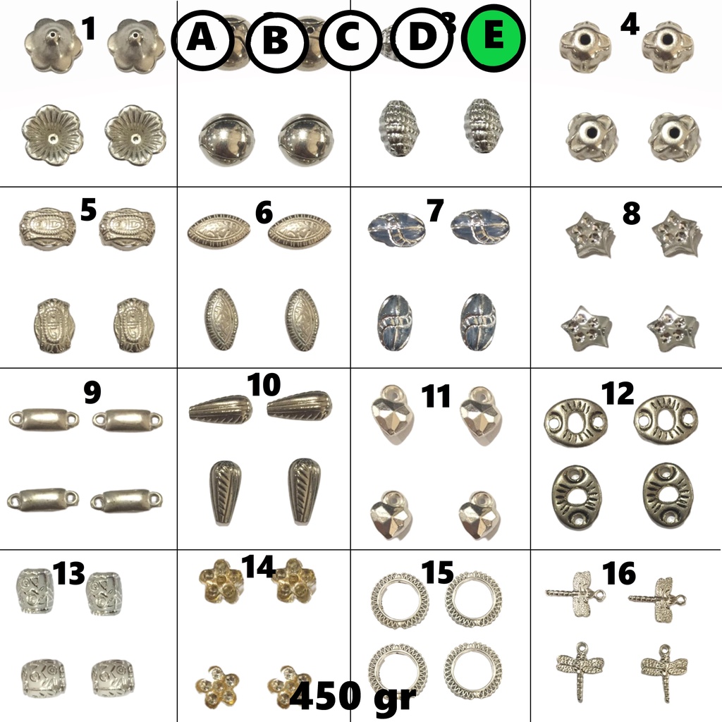 Jual Mote Manik Silver dan Gold Macam2 Model Type E Harga/450gr ...