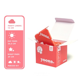 Jual YOONA Panty Liners | 20's - 15cm / Pembalut Organik / Organic Pads ...