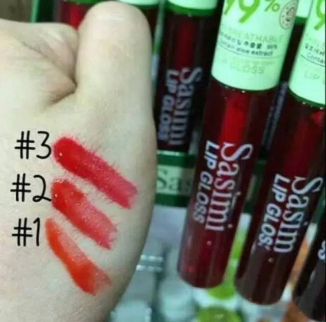 Jual PROMO PERBOX LIP TINT SASIMI ALOEVERA 99% | SASIMI BT21 ...