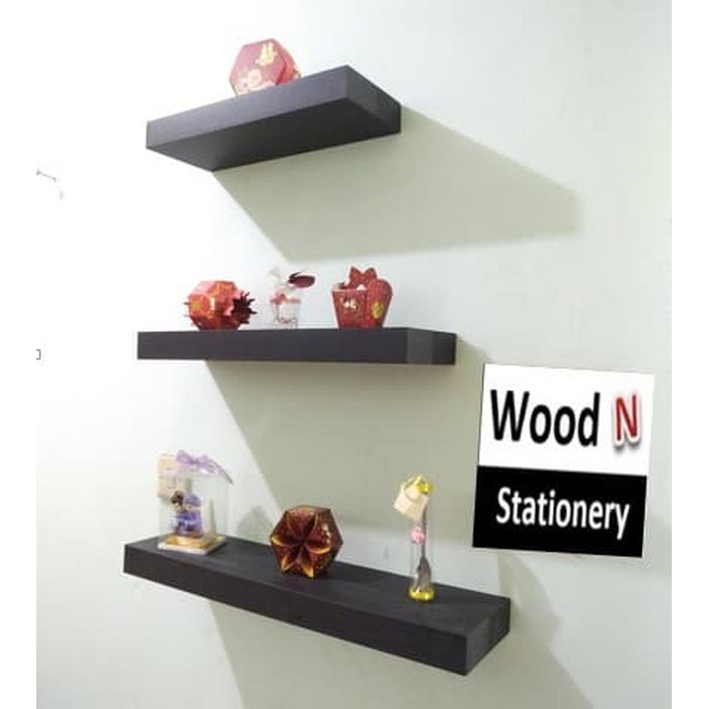 Jual Rak dinding aesthetic / Rak melayang / Floating shelf / Ambalan Uk ...