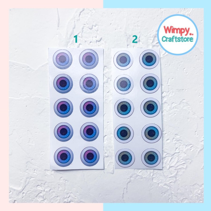 Jual Wimpy Sticker Mata Boneka Amigurumi Clay Nendoroid Fondant Eye ...