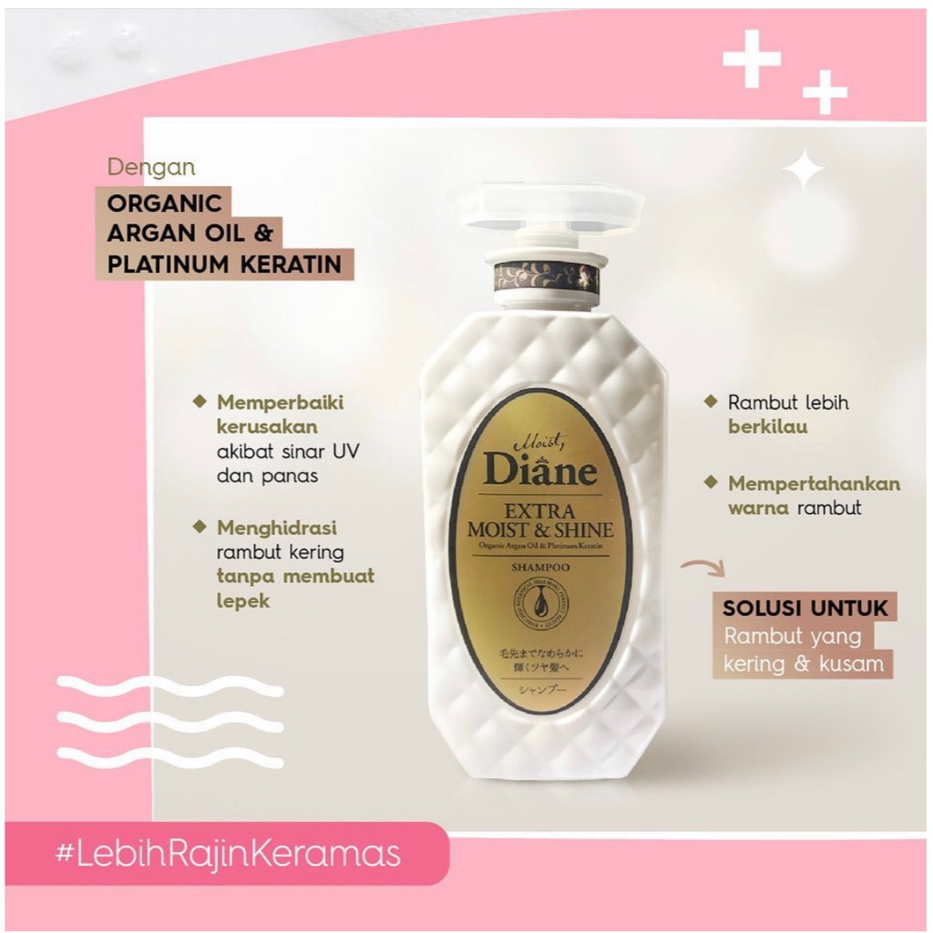 Jual MOIST DIANE Shampoo / Conditioner Treatment Miracle You Perfect ...