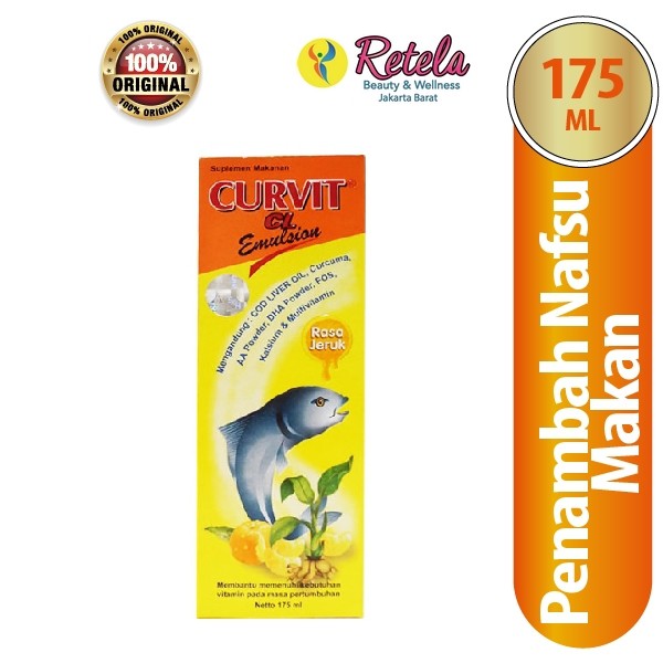 Jual Curvit Cl Emulsion 175 Ml Suplemen Penambah Nafsu Makan | Shopee ...