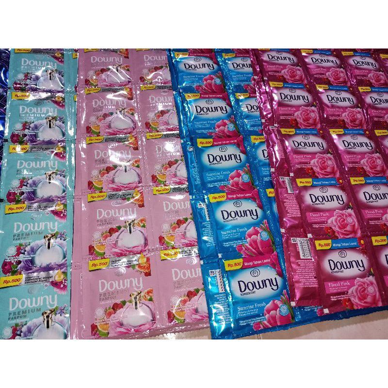Jual Downy Pewangi Pakaian DOWNY sachet renceng isi 12 x 11ml | Shopee ...