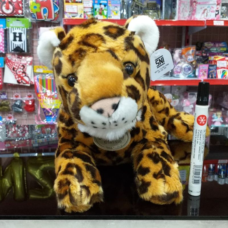 Jual Boneka Harimau Putih Macan Tutul Baring Duduk White Tiger Leopard ...
