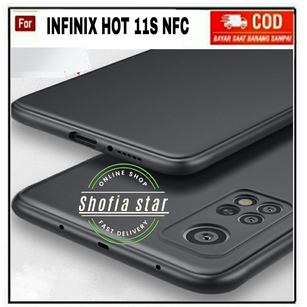 Jual Case Infinix Hot 11s Nfc 11s Soft Case Slim Matte Premium Black ...
