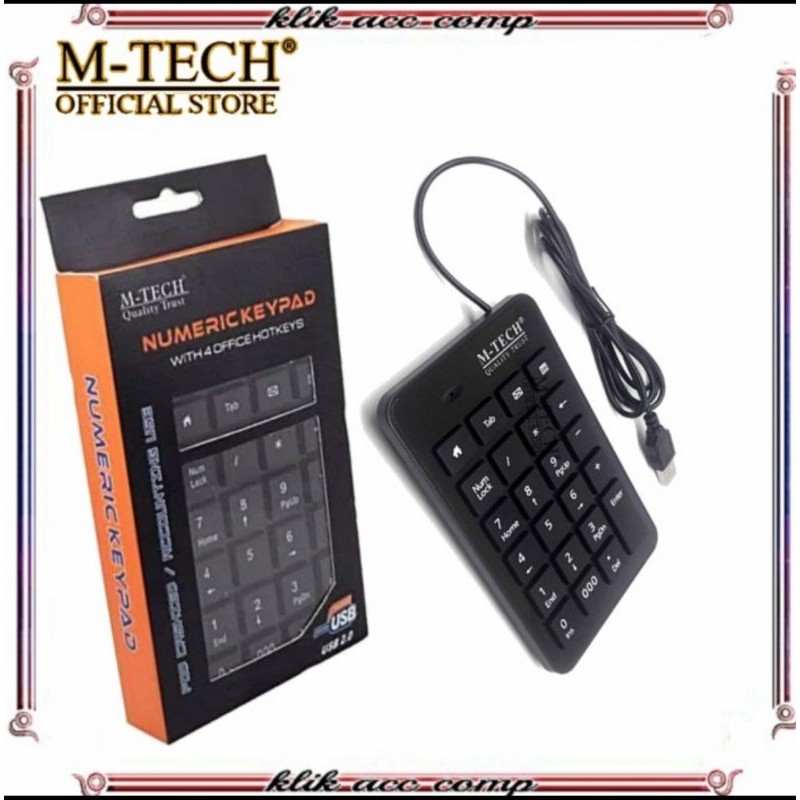 Jual Keyboard Numerik Numpad USB Numerik M tech usb/M-Tech Original ...