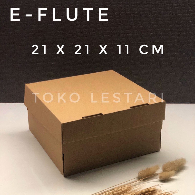 Jual Box Kardus E-Flute Coklat Untuk Packaging Olshop Sovenir Baju ...