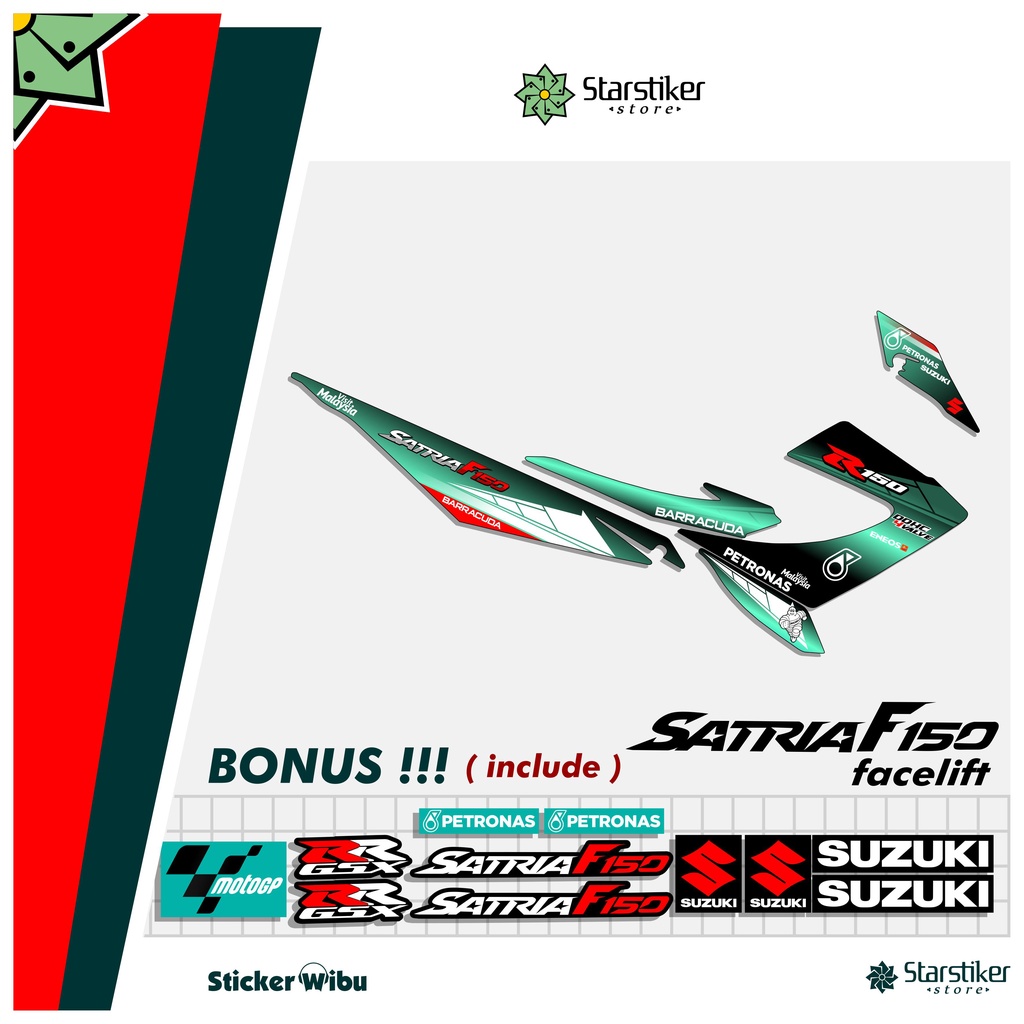 Jual STRIPING SATRIA FU FACELIFT PETRONAS / VISIT MALAYSIA / GP ...