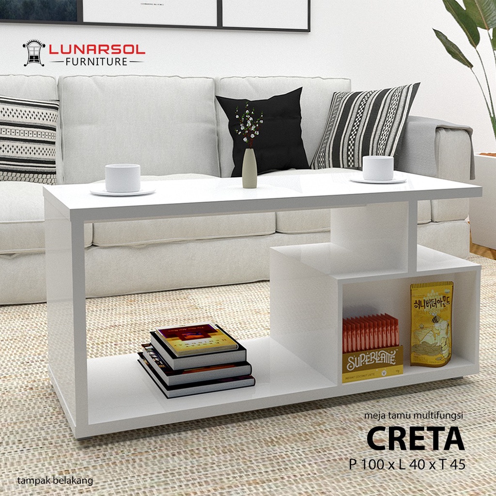 Jual Meja Tamu Creta Minimalis Modern Coffee Table Murah Meja Vintage ...
