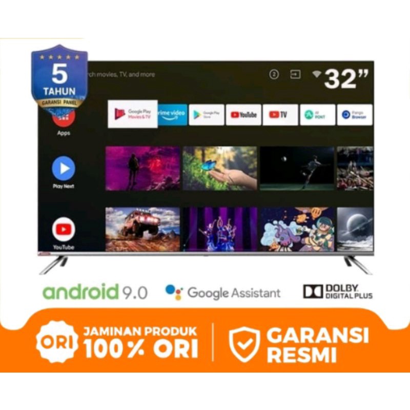 Jual TV LED DIGITAL ANDROID 32" CHANGHONG L32H7 32H7 | Shopee Indonesia