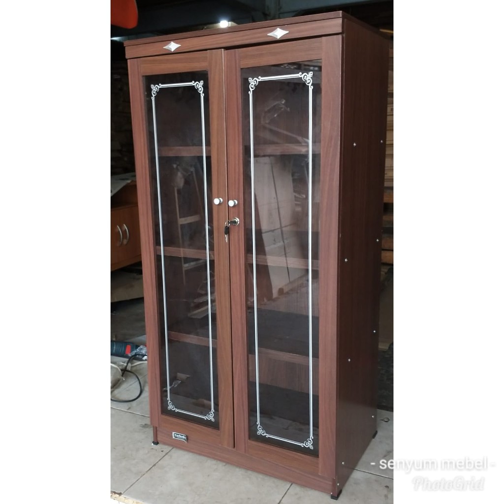 Jual LEMARI SERBAGUNA FULL KUNCI LEMARI KACA LEMARI HIAS LEMARI ...