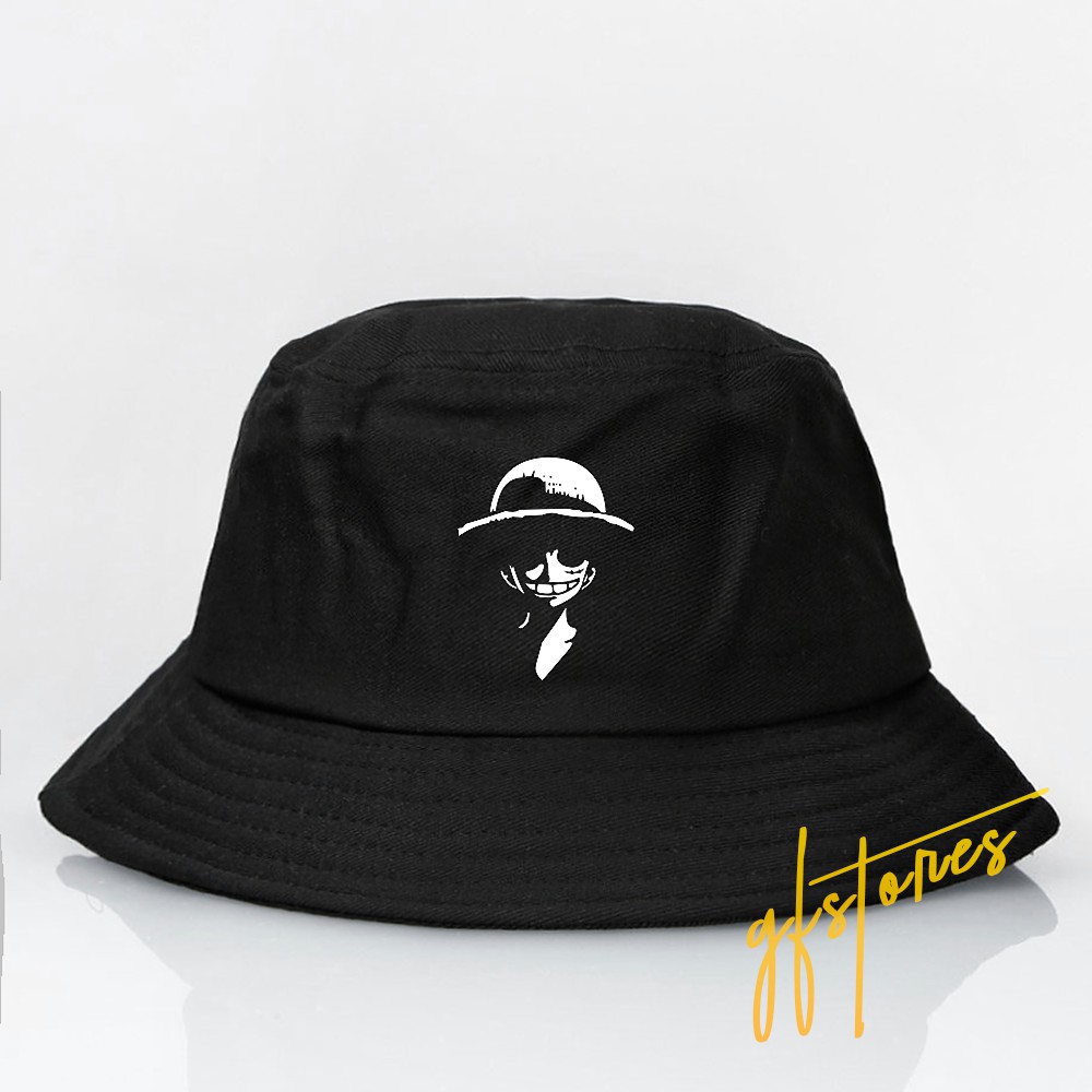 Jual Topi Bucket Hat One Piece Mugiwara Luffy Canvas Premium | Shopee ...