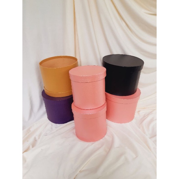 Jual box round/part 2/bloom box/box bulat/box bundar/kotak kado bulat ...
