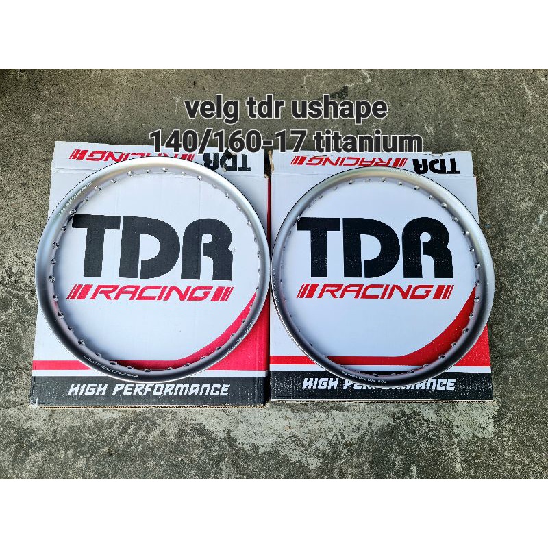 Jual velg tdr u shape titanium 140/160-17 | Shopee Indonesia