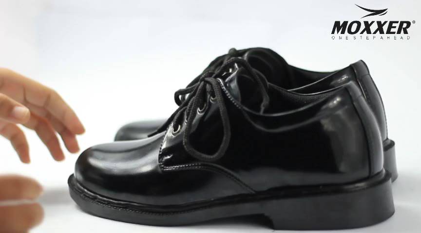 Jual Sepatu PDH Pendek 01 TNI AD Hitam Mengkilap Pria Sepatu Kerja ...