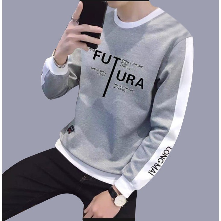 Jual Promo Sweater Keren Kaos Pria Crewneck Elegan Sweatshirt Cowok ...