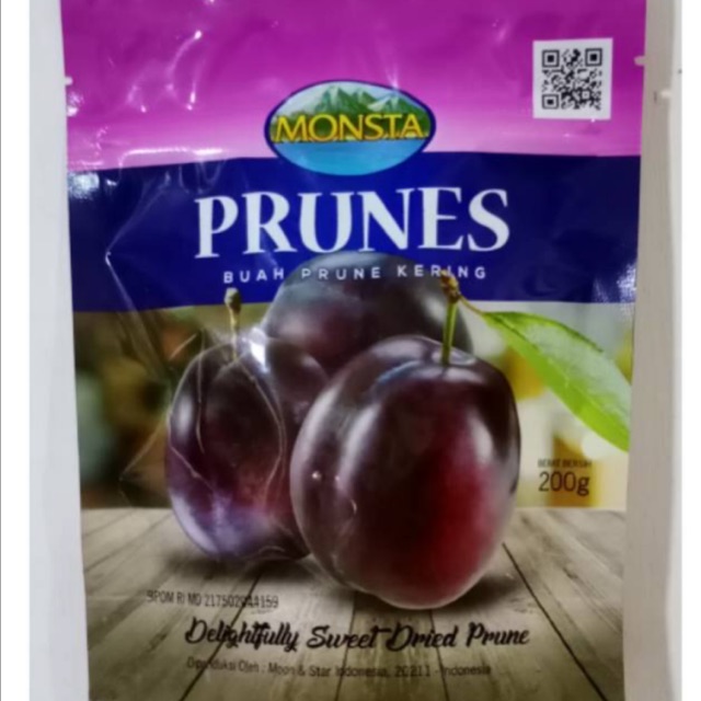 Jual Prunes Monsta/Buah Prune Kering 200gr | Shopee Indonesia