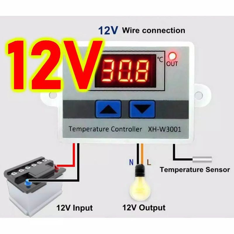 Jual TERMOSTAT /Termostat Digital XH-W3001 220V AC Temperature Controller | Shopee Indonesia