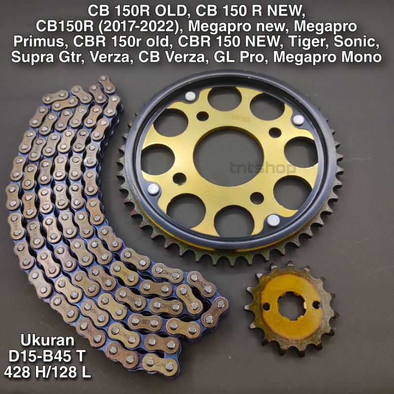 Jual Gear Gir Set Paket CB 150R OLD CB 150R New StreetFire CBR 150R K45 Old Sonic Supra Gtr ...