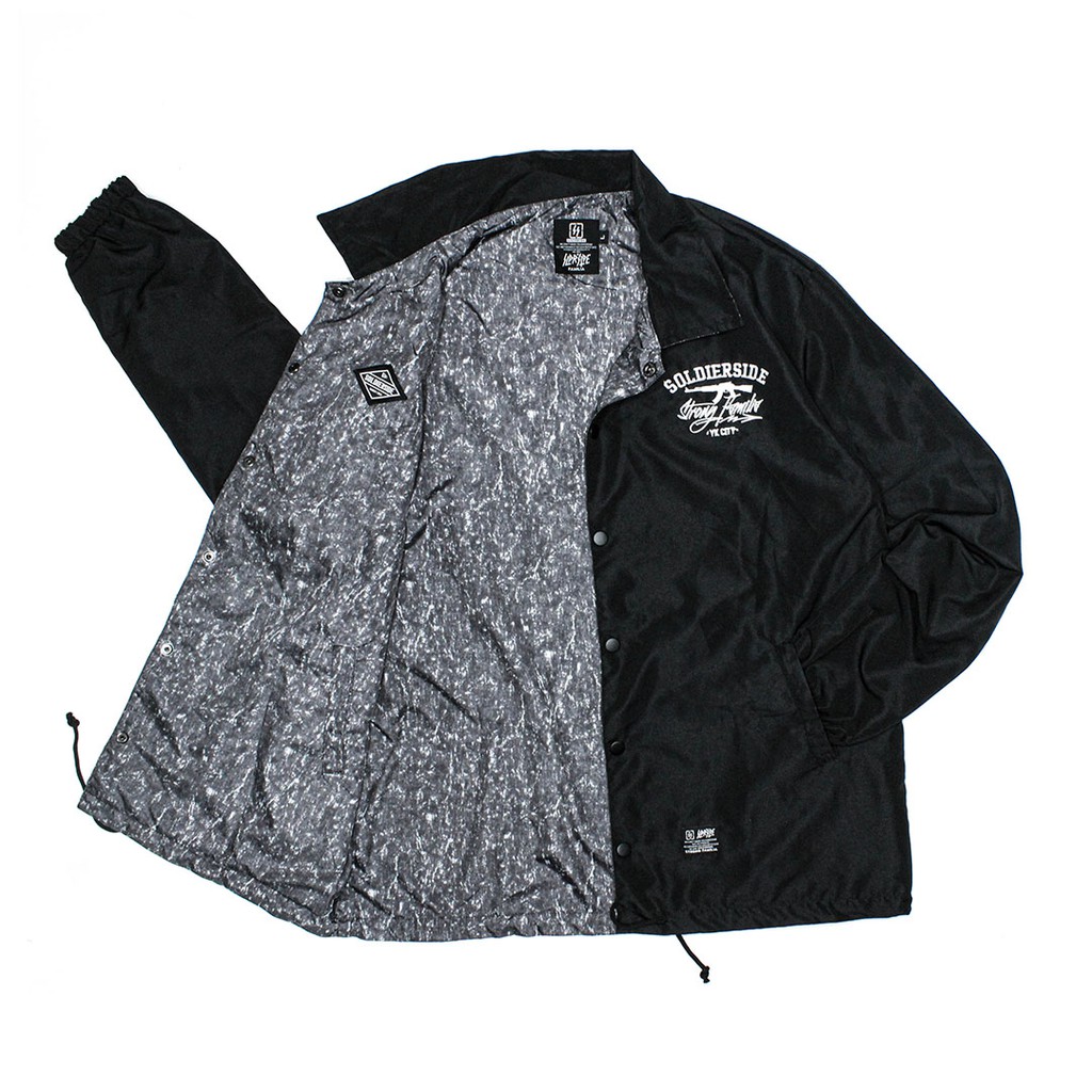 Jual Soldierside Coach Jacket Hitam 2in1 Style MOSHPIT Darkgrey 145 ...