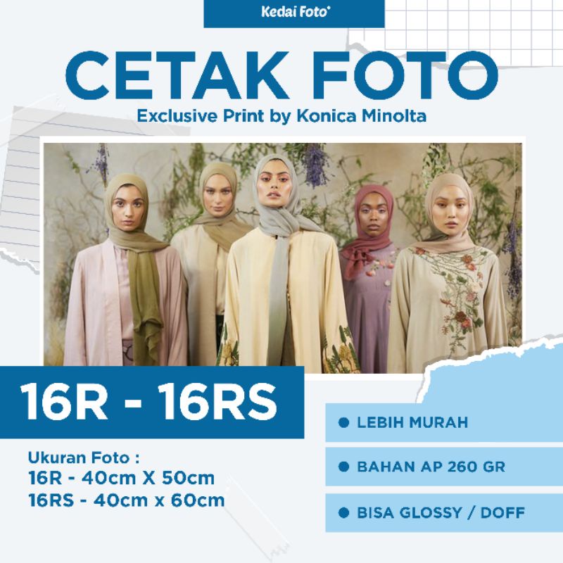 Jual Cetak Foto Jumbo 16R - 16RS Print UV Laser Tanpa Preorder | Shopee Indonesia