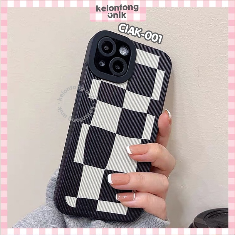 Jual KELONTONG UNIK | Black White Checkered Case - Softcase/ Casing HP ...