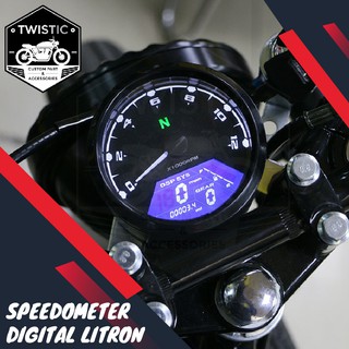 Jual Speedometer Digital Bulat Universal Litron Motor W175 Benelli ...
