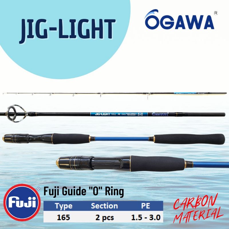 Jual JORAN LIGHT JIGGING OGAWA JIG LIGHT 150 165 PE 1.5-3.0 CARBON ...