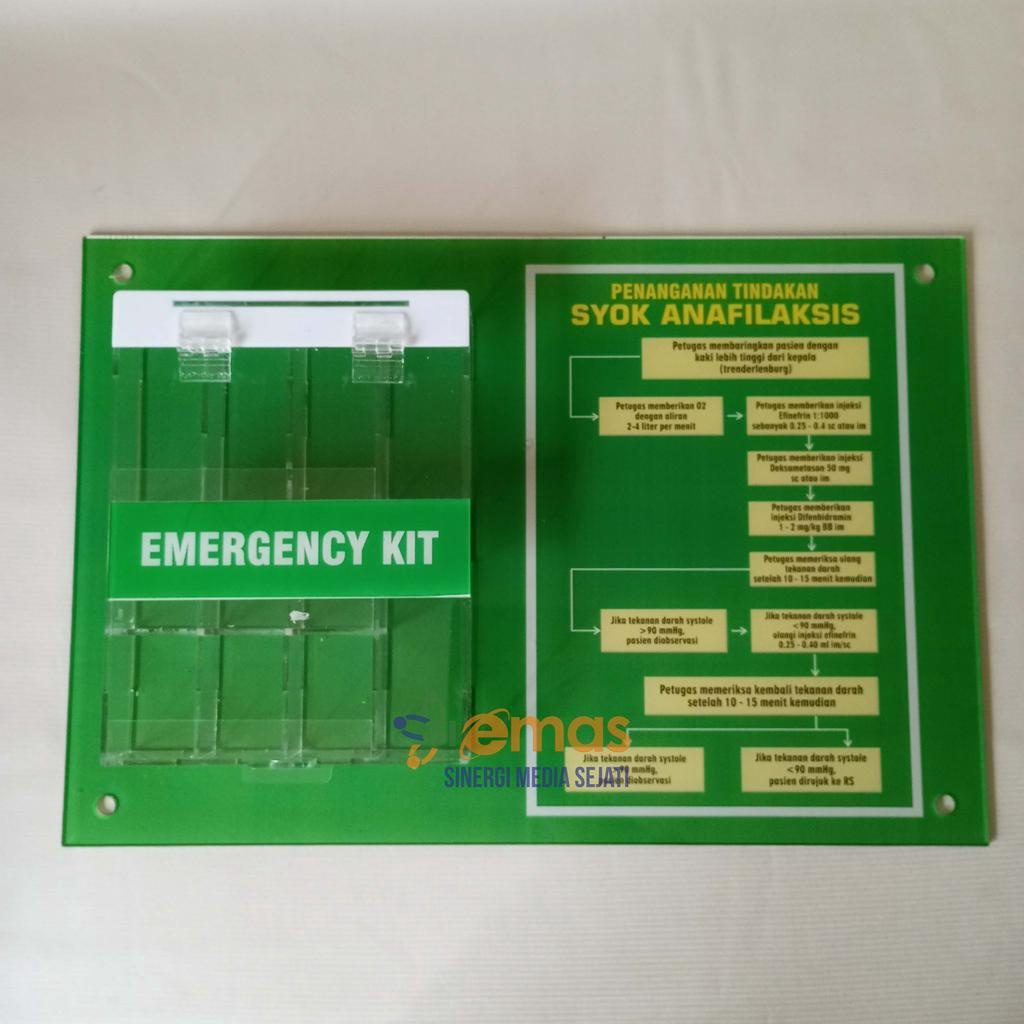 Jual Akrilik Kotak Emergency Kit Anafilaktik | Shopee Indonesia