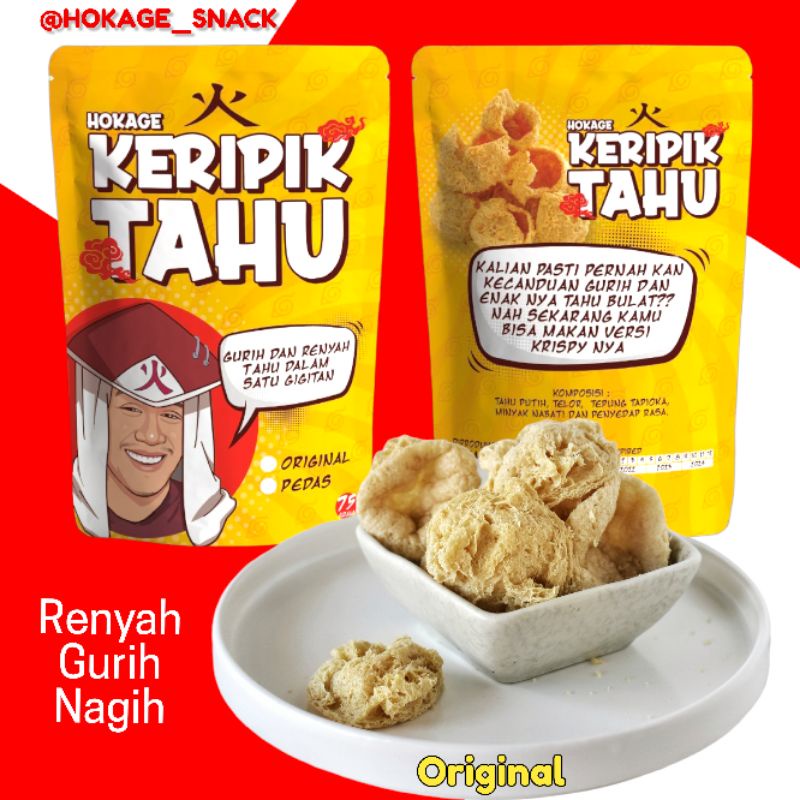 Jual Keripik Tahu Bulat Rasa Original HOKAGE SNACK , Kerupuk Tahu Bulat ...