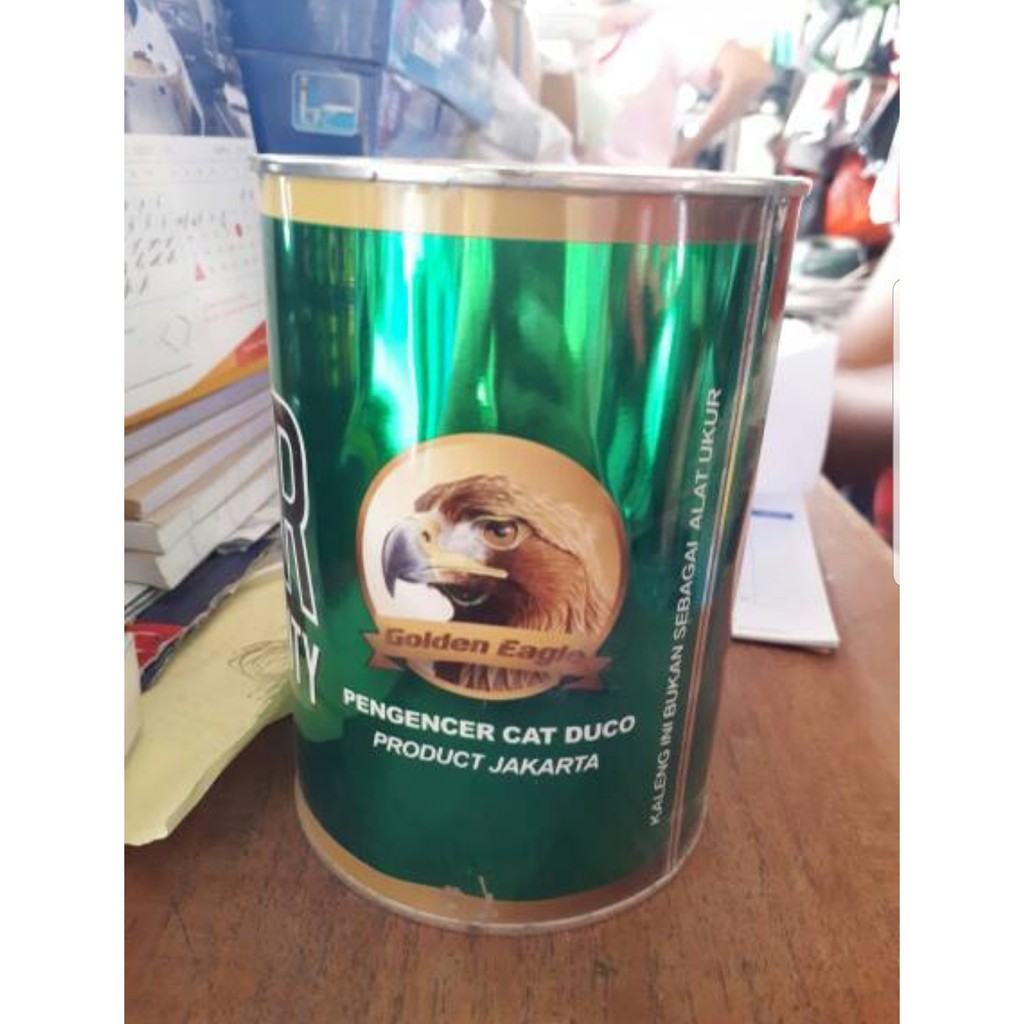 Jual Thiner Kaleng Golden Eagle Hijau/ Thinner 1 liter/ Pengencer ...