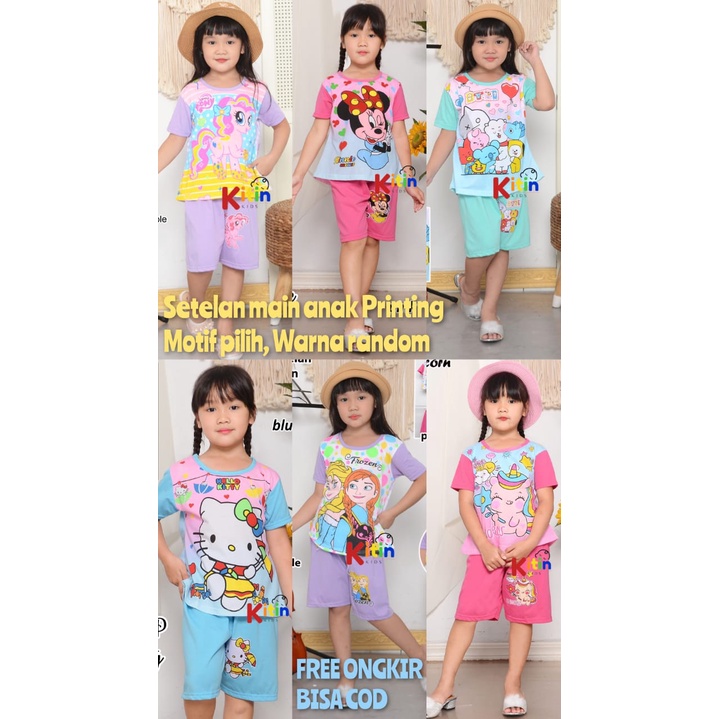 Jual HP - SETELAN BAJU MAIN DAN HARIAN ANAK CEWEK/PEREMPUAN PRINT 2-9 ...