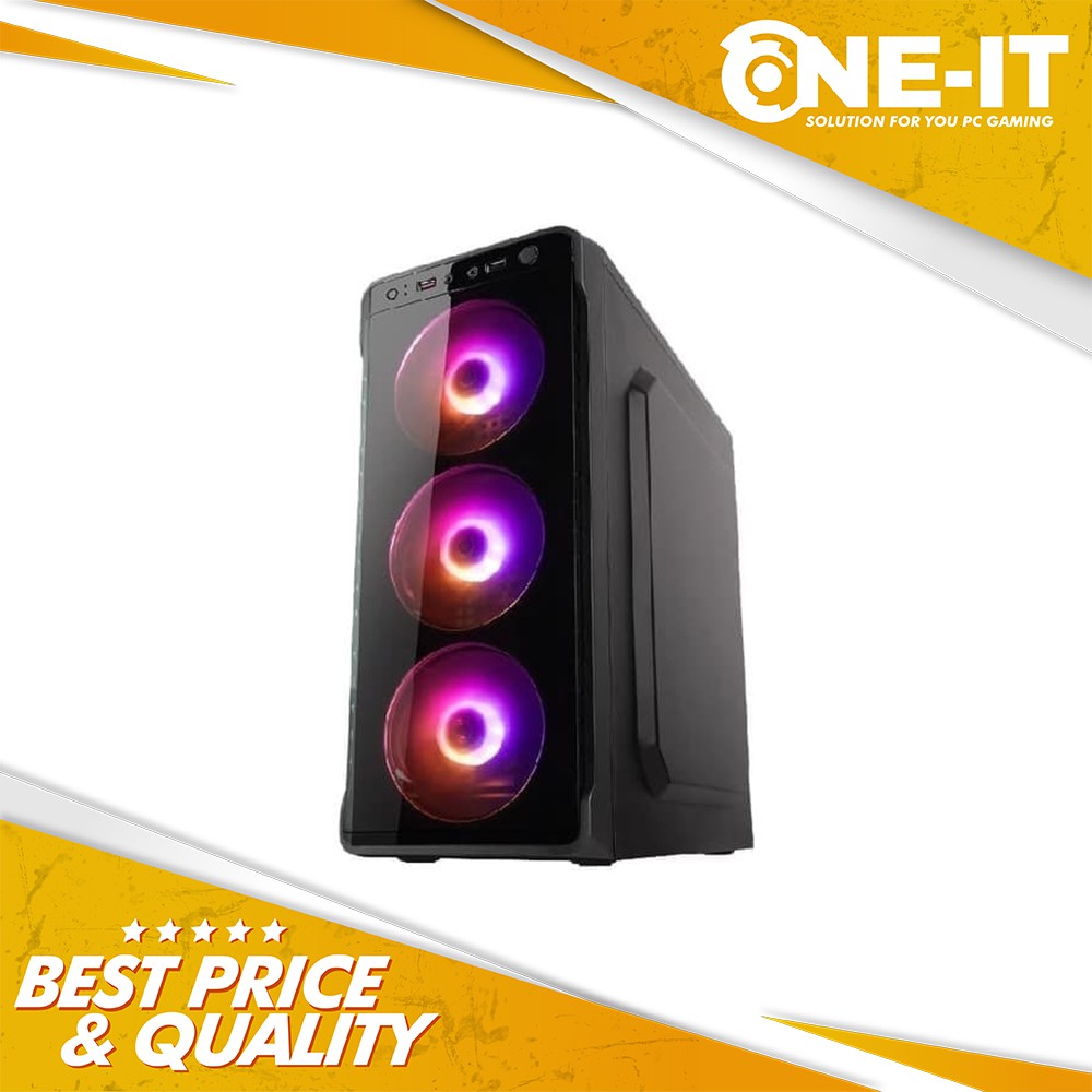 Jual PC Case Infinity Elysium Free 1 Fan Rainbow | Shopee Indonesia