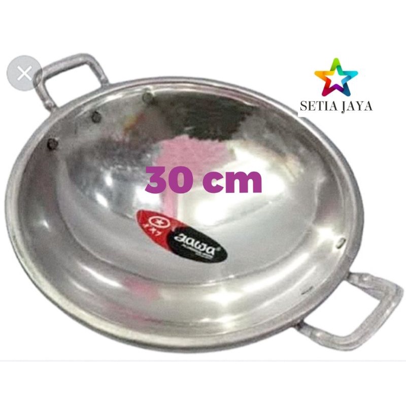 Jual KUALI ALUMINIUM JAWA/ WAJAN PENGGORENGAN JAWA MASPION 30CM & 35CM ...