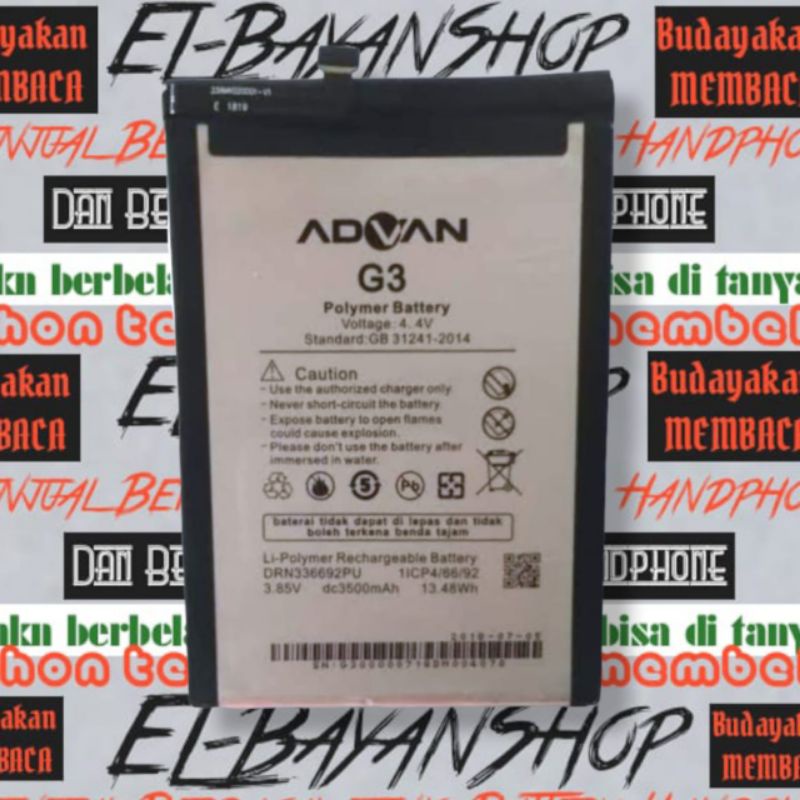 Jual Batrai Advan G3 Harman Kardon Batre Advan 6001 Baterai Battery | Shopee Indonesia