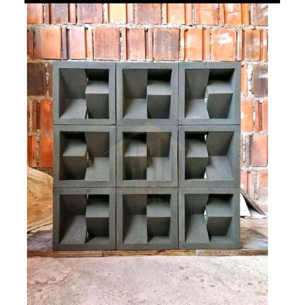 Jual Roster loster beton minimalis dinding rumah bata blok Spesial abu ...
