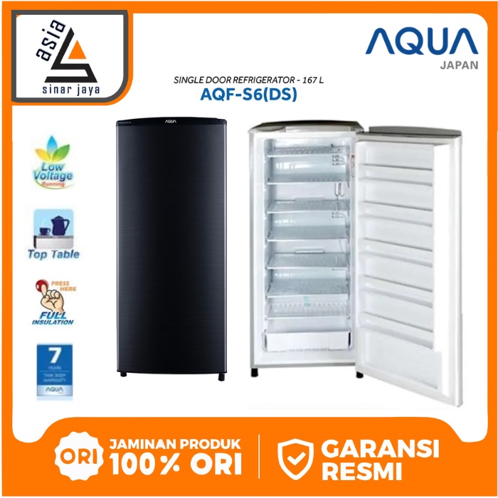Jual AQUA Elektronik Freezer 6 Rak AQF S6 (DS) 167 Liter | Shopee Indonesia