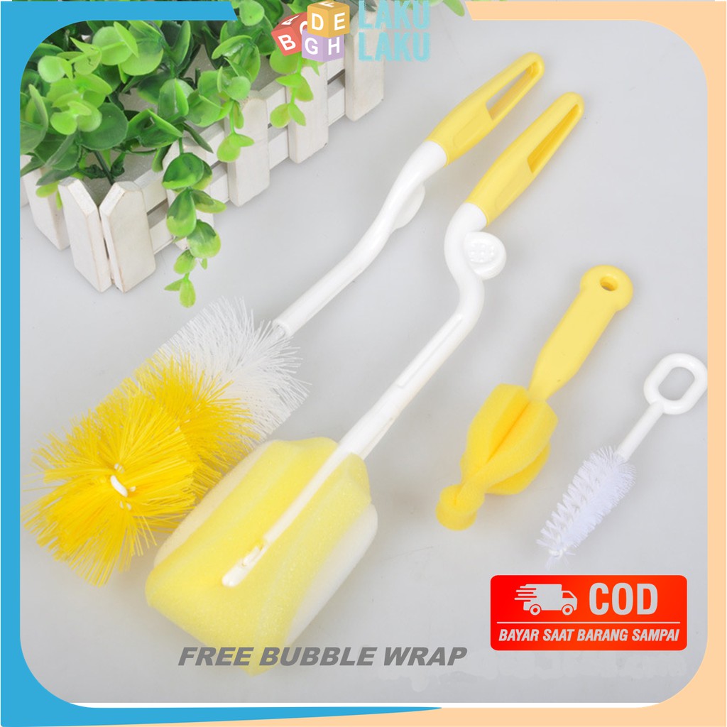 Jual [[PROMO TOKO]] 4 In 1 Sikat Pembersih Botol & Dot Bayi / Sikat ...