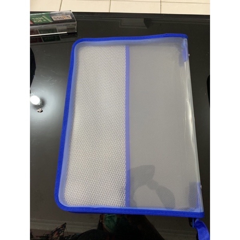 Jual Map Plastik Jaring Resleting Zipper Bag File F4 Tas Dokumen