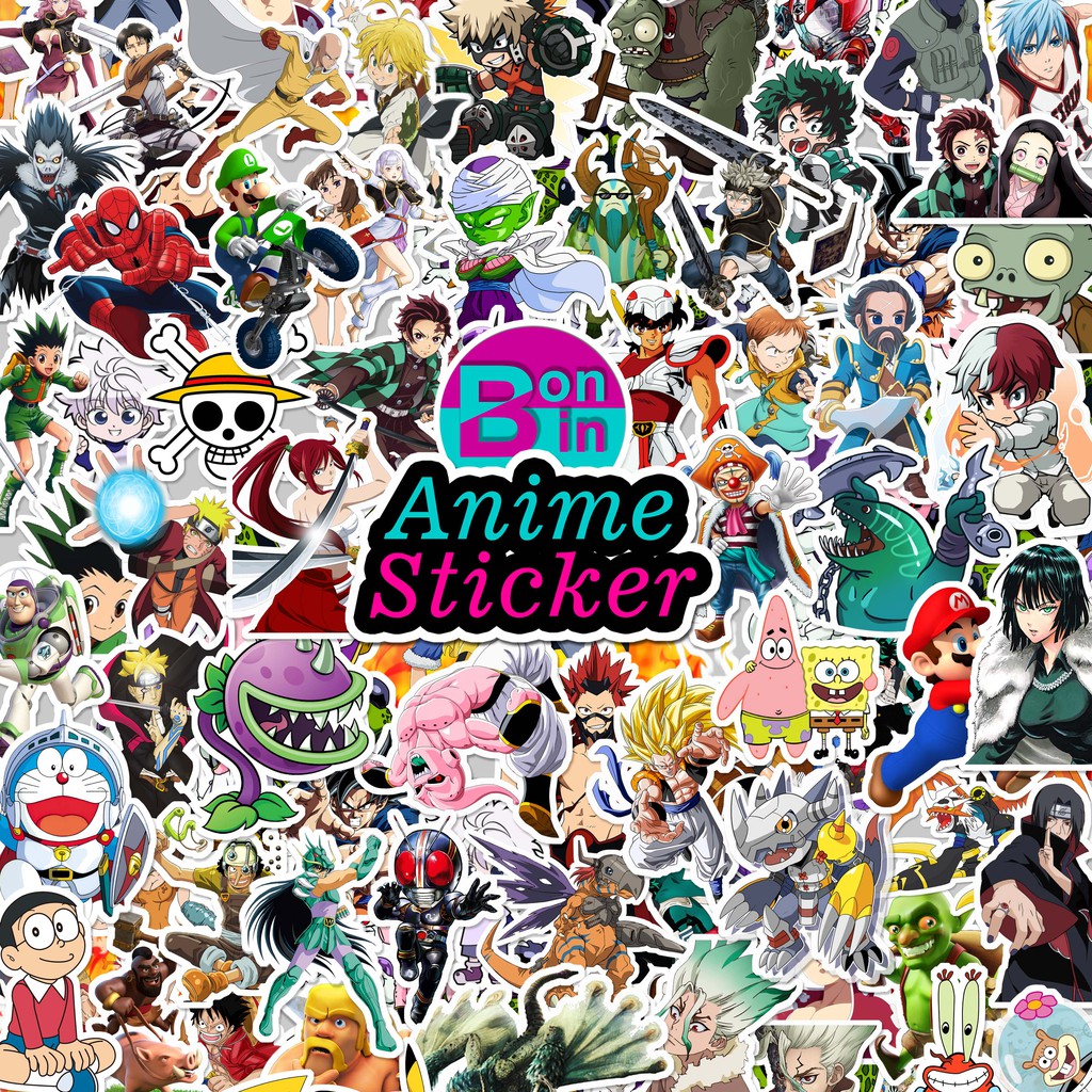 Jual Stiker Anime - manga Sticker tumbler Hp koper laptop notebook ...