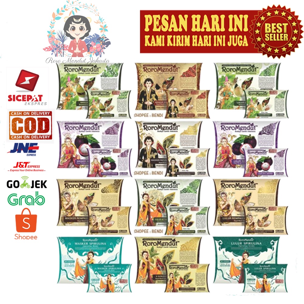 Jual LULUR ROROMENDUT MASKER RORO MENDUT ( MINI 20 GRAM ) ORIGINAL ...