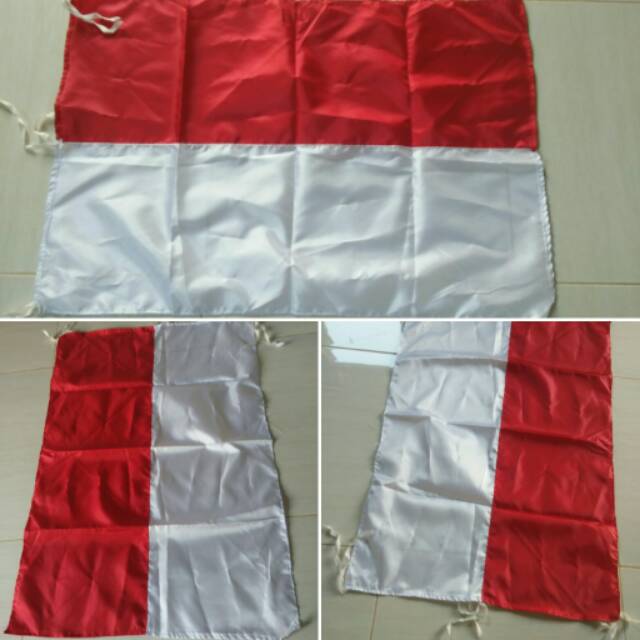 Jual Bendera merah putih bahan saten uk : 80 x 120 cm ( tanggung ...