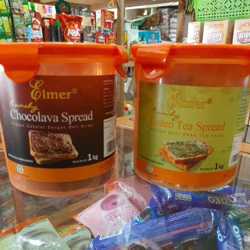 Jual Elmer Crunchy Chocolava dan Green Tea Spread | Shopee Indonesia