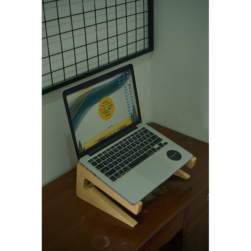 Jual Stand Laptop Kayu Dudukan Laptop Alas Laptop | Shopee Indonesia