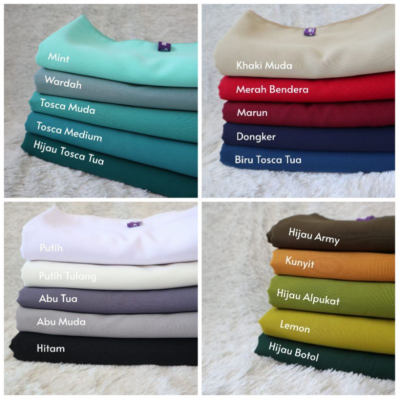 Jual PROMO KAIN WOOLPEACH / WOLVIS /WOLFIS WOLPIS POLOS PREMIUM / HQ / GRADE A (per 0,5m) bahan ...