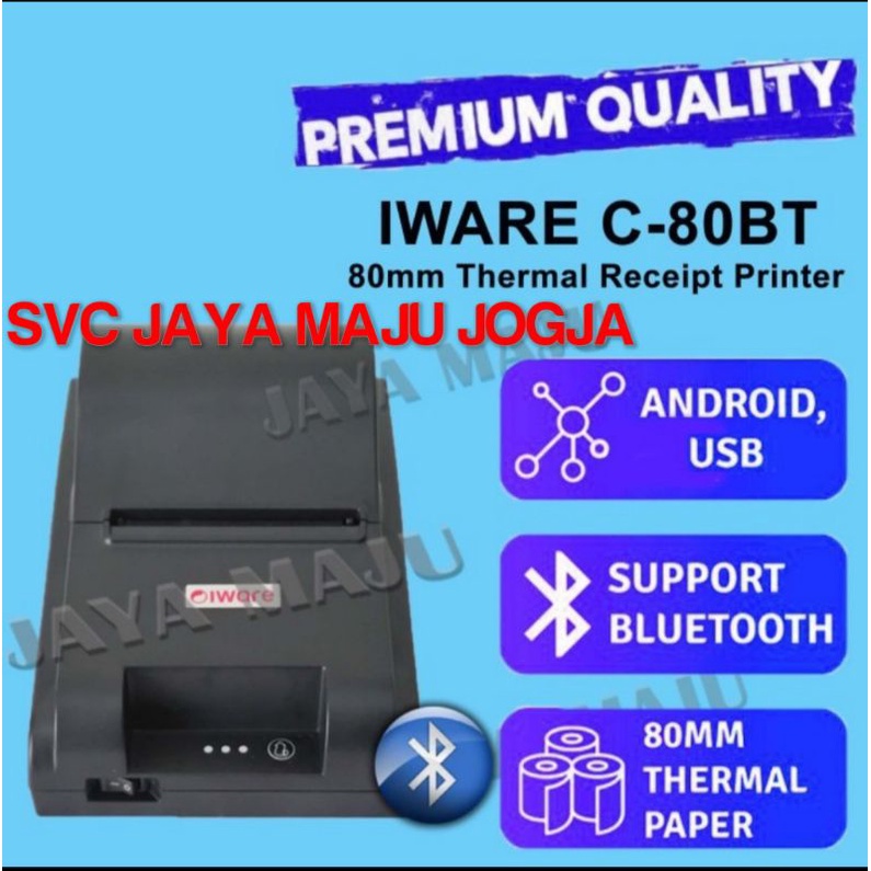 Jual IWARE C80 - BLUETOOTH 5.1 USB - SPEED 90 MM/S || MINI PRINTER ...