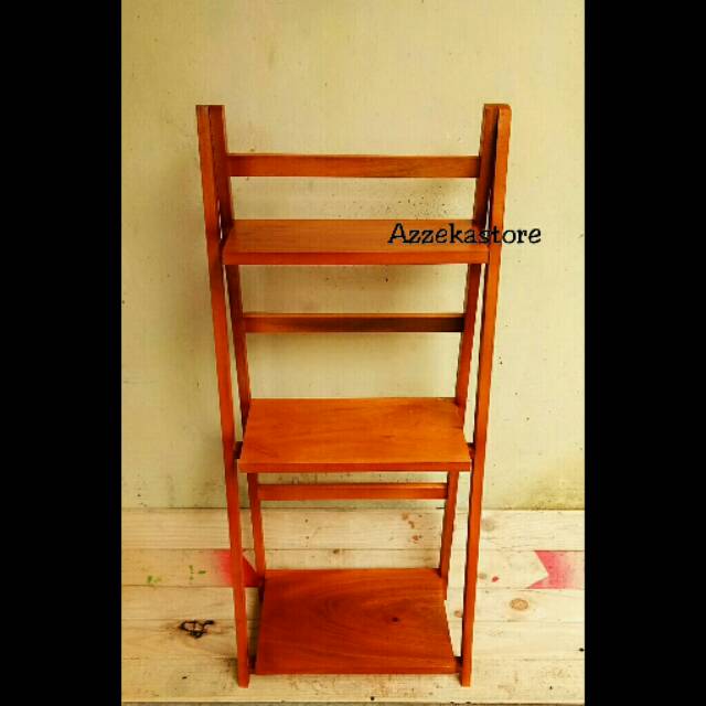 Jual Rak bunga kayu minimalis/Rak susun serbaguna/Rak bunga tangga/rak ...
