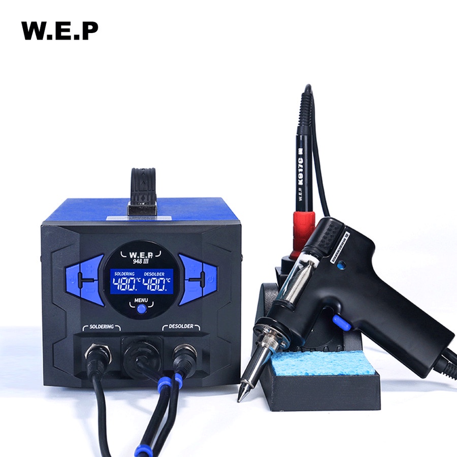 Jual WEP 948 III 2 in 1 Desoldering Digital And Soldering Station 200c ...